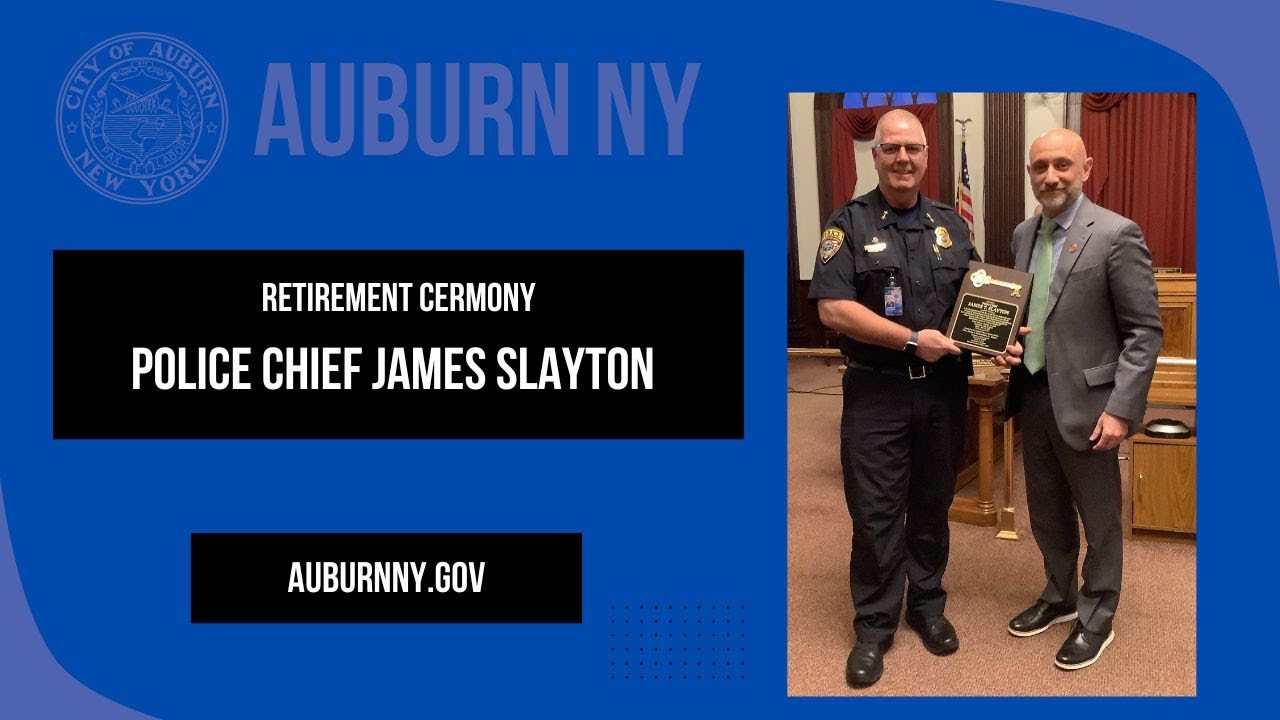 Ceremony for Retirement of Police Chief Slayton January 16, 2025 - YouTube