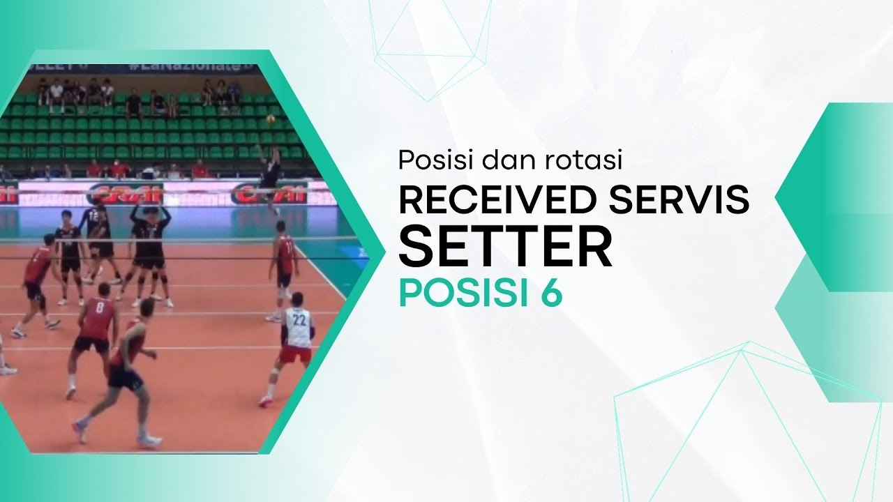 Posisi dan Rotasi Permainan bola voli (Penerimaan bola servis saat ...
