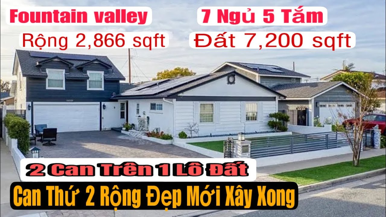 2 can trên 1 lô đất mới đẹp sang trọng,TP fountain valley khu rất yên ...