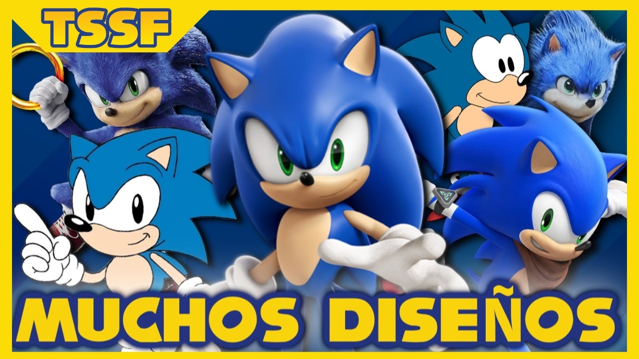 La Evolución de los Diseños y Rediseños de Sonic The Hedgehog - YouTube