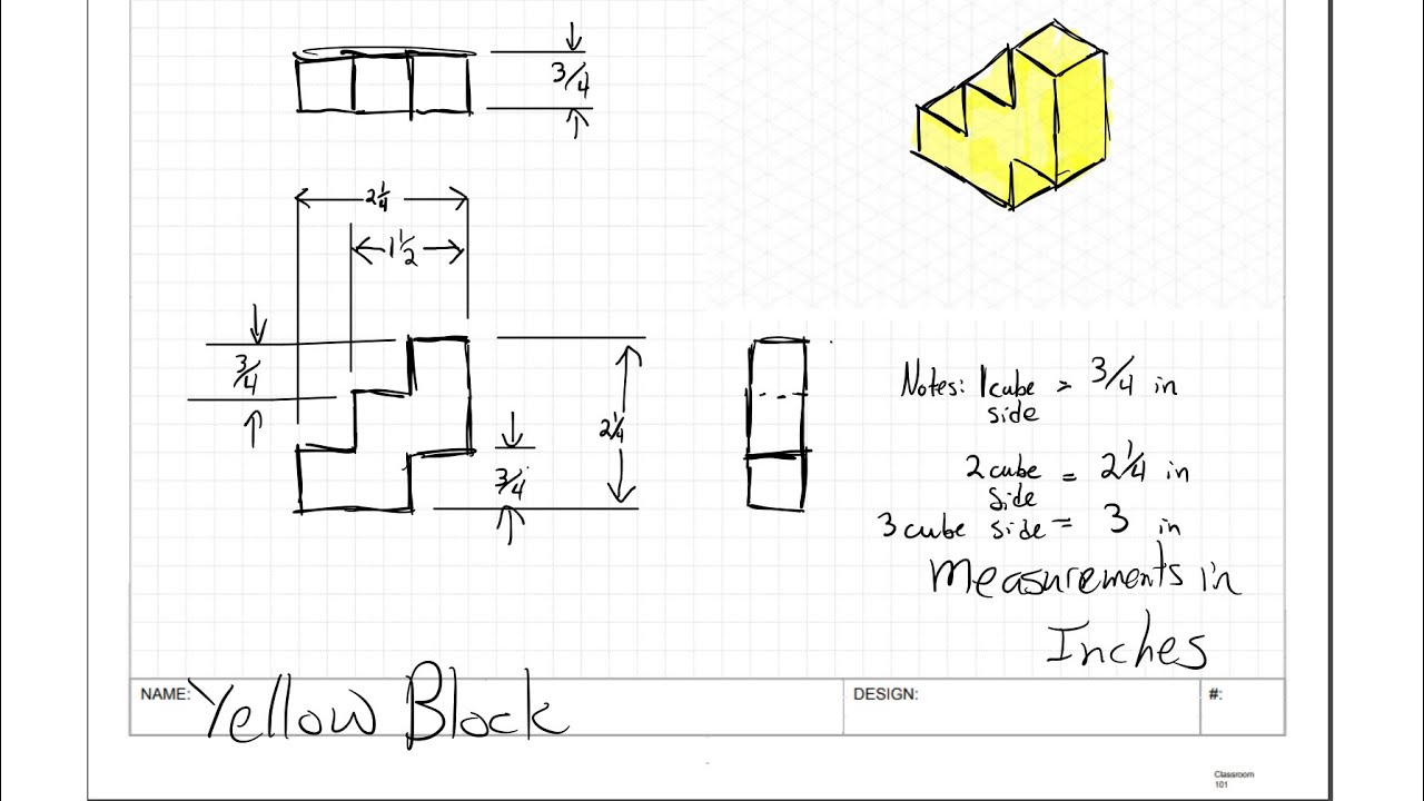 OnShape IOS Puzzle Cube Tutorial: Yellow Puzzle Piece - YouTube