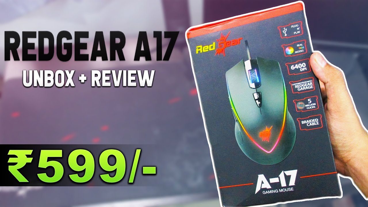 best gaming mouse under 500 ? REDGEAR A17 Gaming Mouse Review in HINDI ...