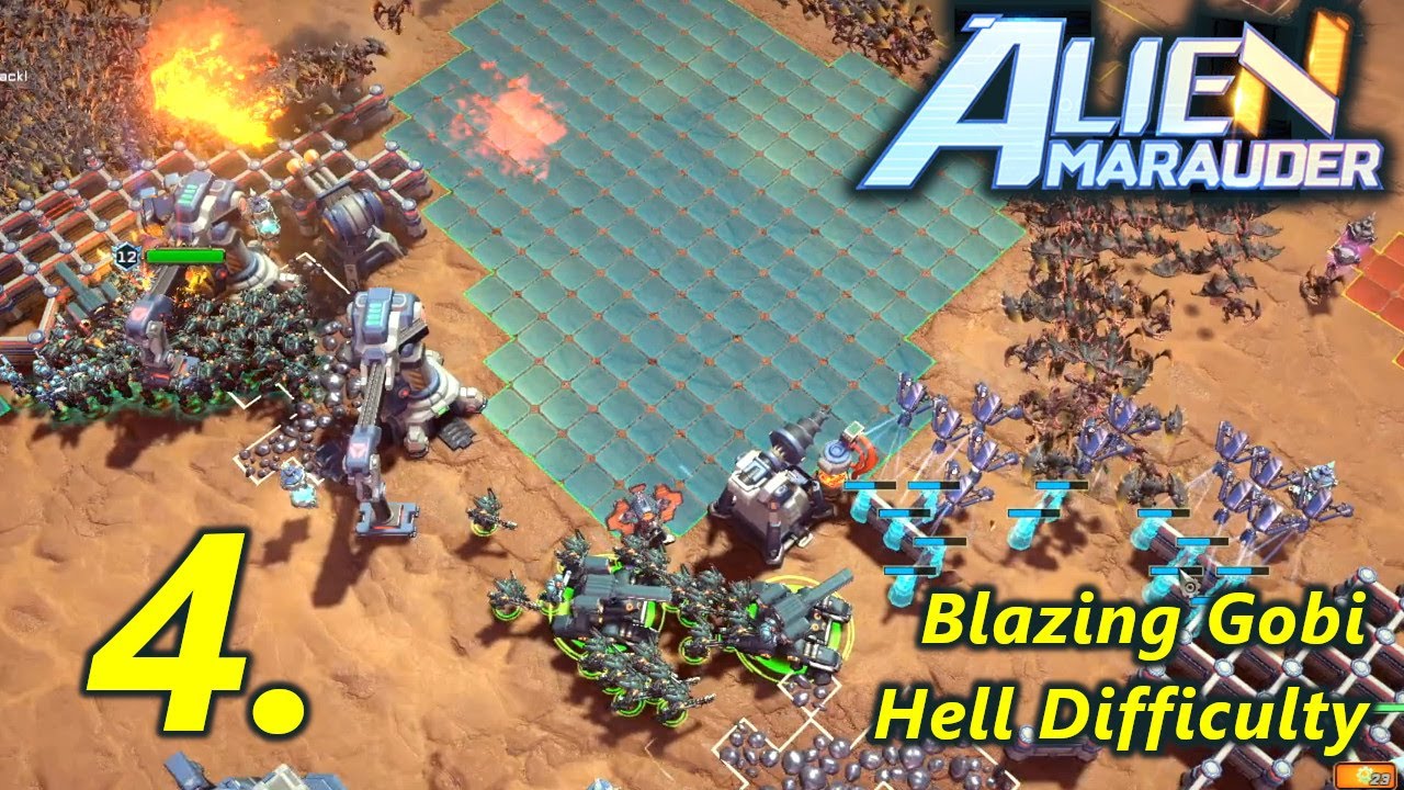 Blazing Gobi Part 4/5 - Hell Difficulty - Let's Play Alien Marauder ...
