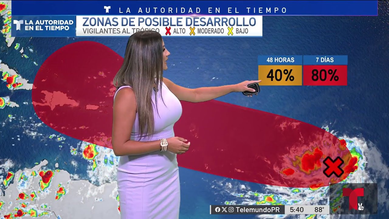 Invest 98 L pasaría cerca de Puerto Rico - YouTube