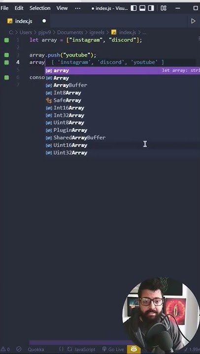 Te enseño a usar push y unshift en arrays de javascript en un minuto - #shorts #javascript # ...