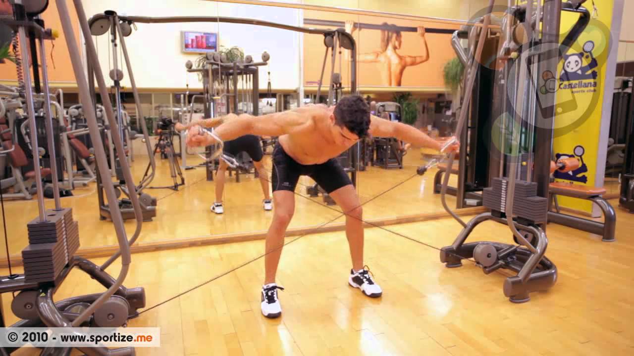 Reverse fly on cables - YouTube