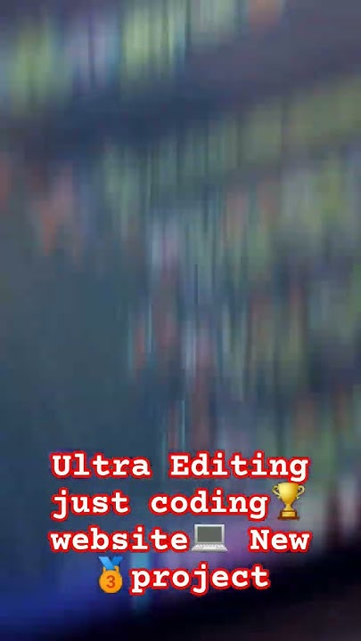 Ultra editing |#html #css #js #webdevelopment #website #project #coding 💻🏆#New project🥉💻 - YouTube