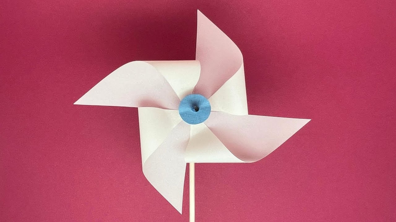 Paper windmill that spins | Tutorial for beginners - YouTube