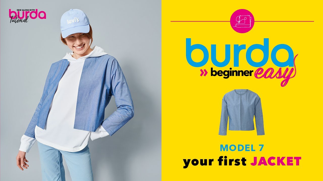 #7 Cropped Jacket | BURDA EASY HS BEGINNER 2022 - YouTube