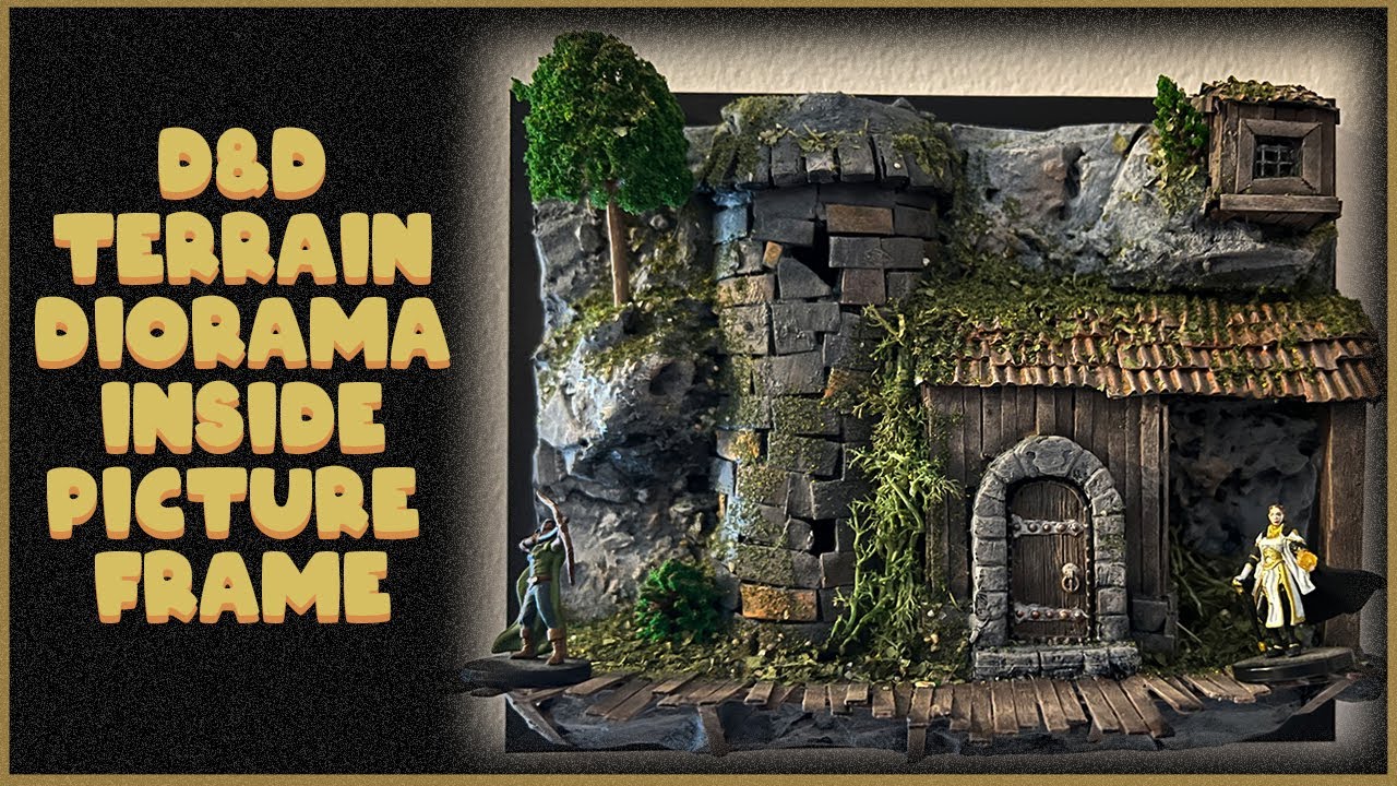 Making D&D Terrrain/Diorama In a Picture Frame - YouTube