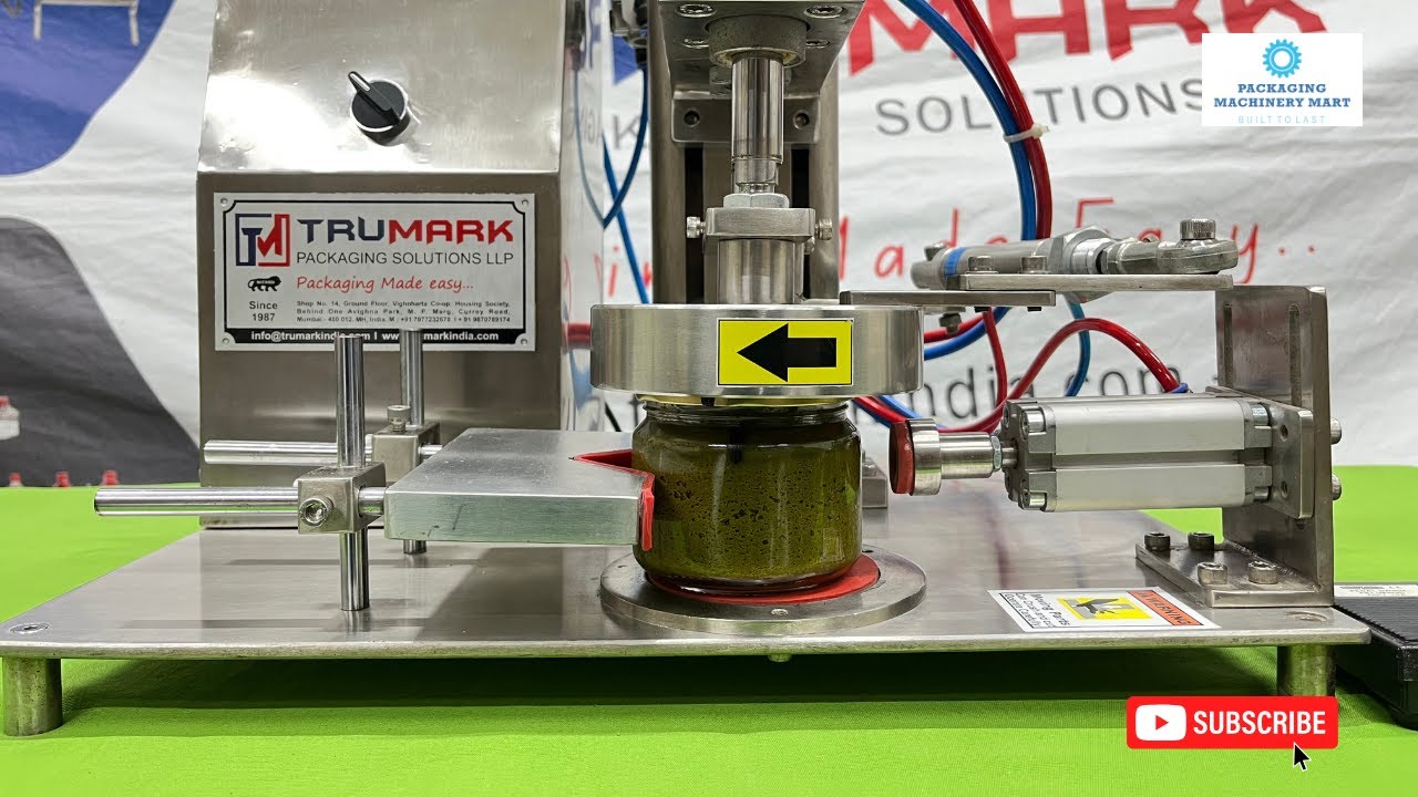 Best Semi-Automatic Lug Capping Machine for Green Chutney | High-Speed ...