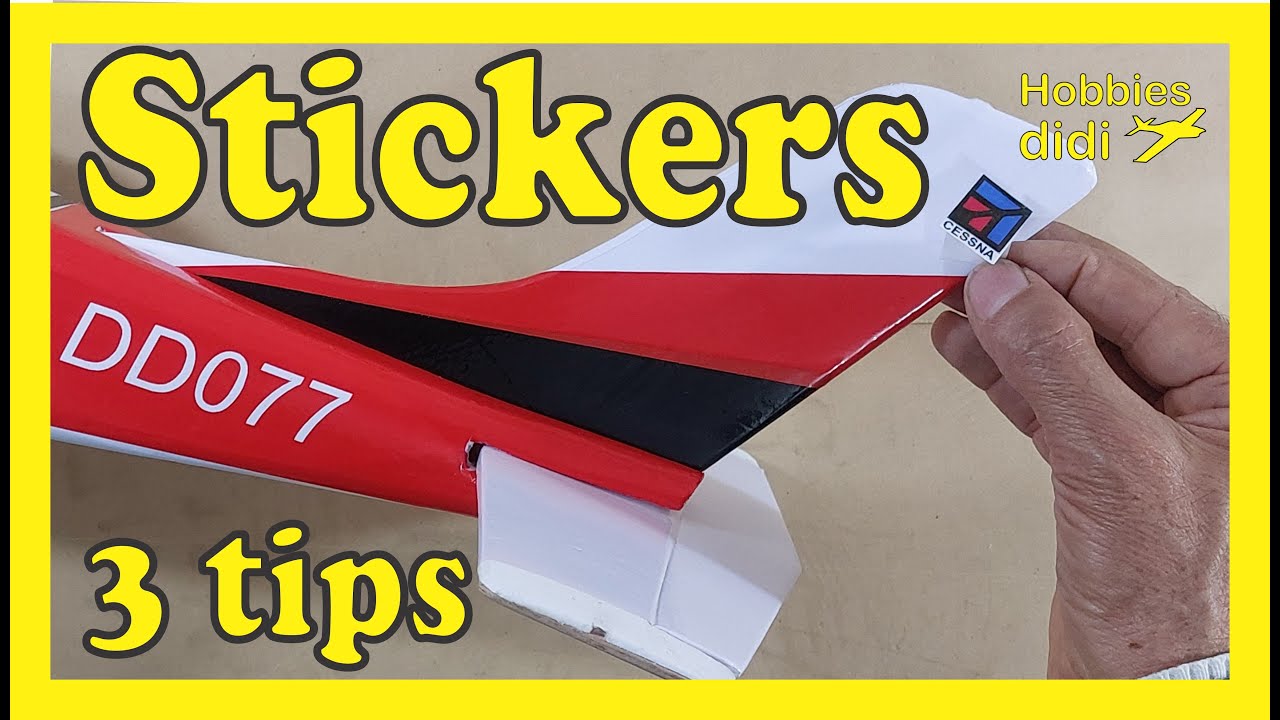 como hacer stickers para aviones - YouTube