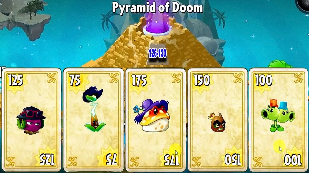 Pyramid Of Doom - Level 126 to 130 | Plants Vs Zombies 2 - YouTube
