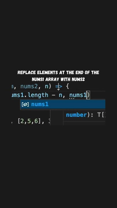 Leetcode 88 Solution Merge Sorted Array Coding Javascript Youtube