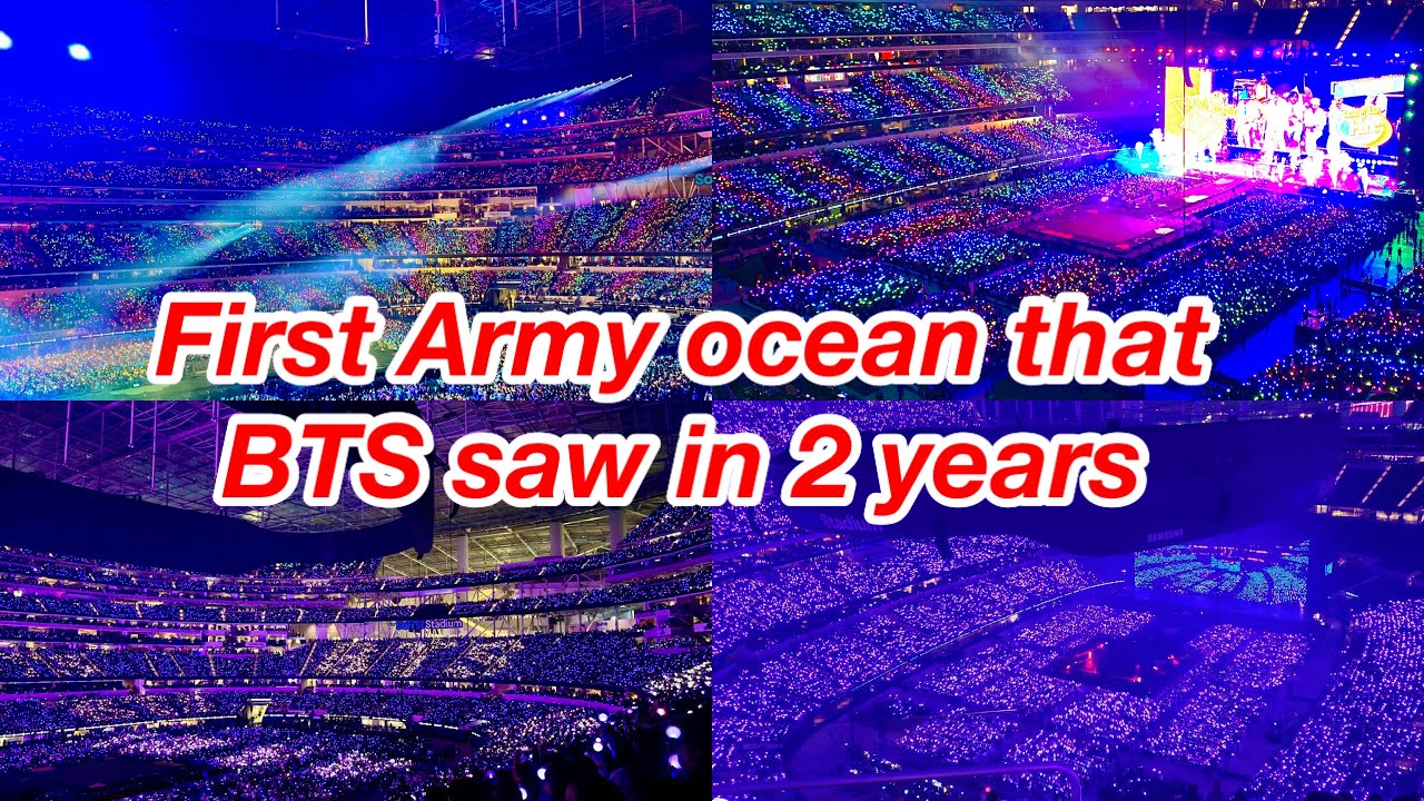 BTS Army fanchant and Army bomb ocean at BTS PTD in LA 2021 || BTS ...