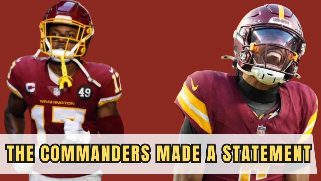 The Washington Commanders MADE A STATEMENT with the over the ...