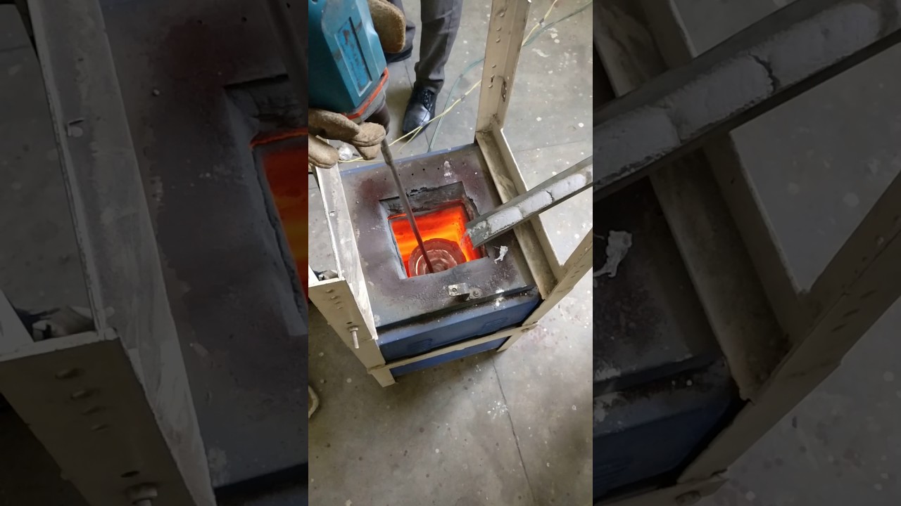 Stir Casting- mixing reinforcement particles - YouTube