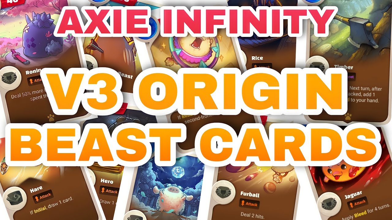 AXIE INFINITY V3 ORIGIN BEAST CARDS 😮🔥| AAP STRATEGY GAMEPLAY IN ARENA ...