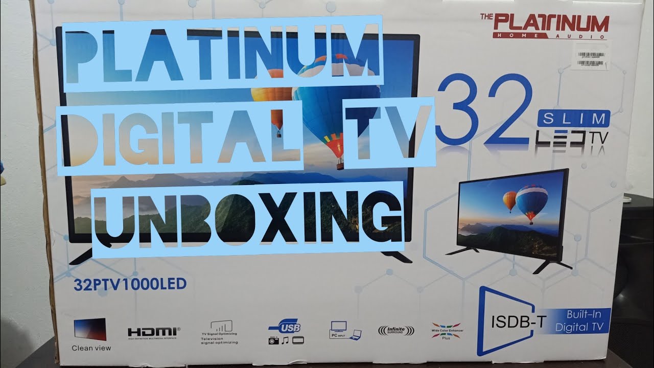 Platinum Digital TV (PTV1000LED) Full Unboxing and Testing - YouTube