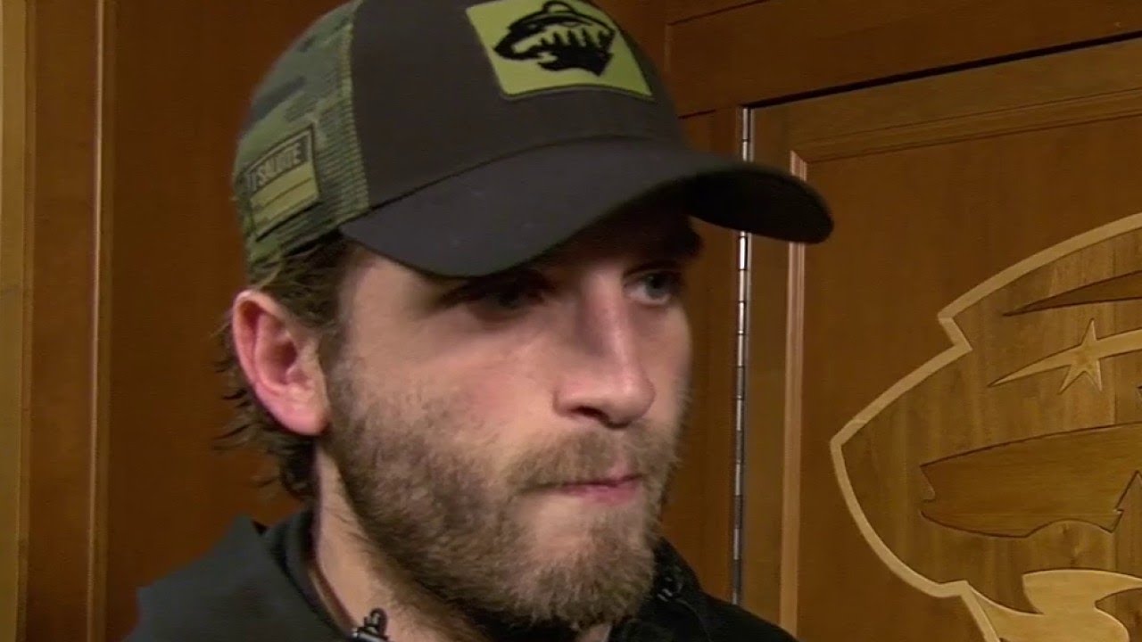 Ryan Hartman with Kevin Gorg following Wild's big home win over ...