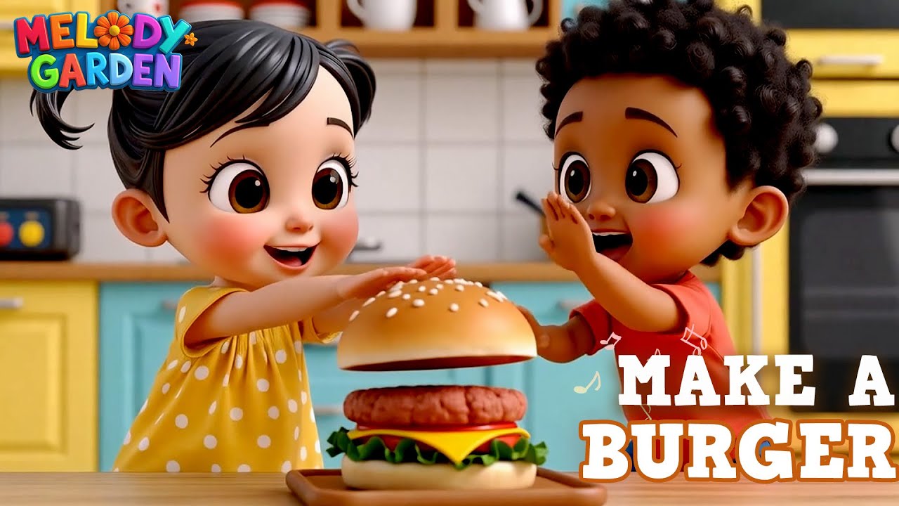 Let's Make a Burger - Nursery Rhymes & Kids Songs - Melody Garden - YouTube