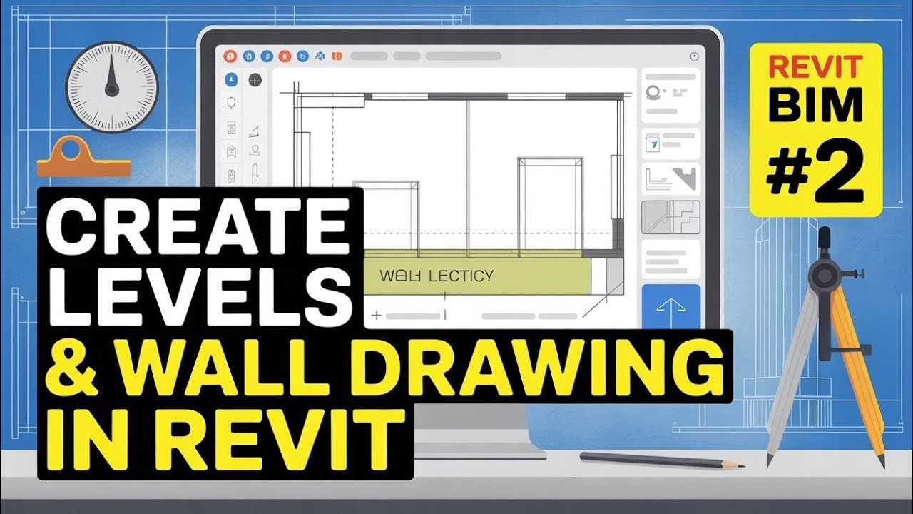 Revit BIM Series | Create Levels & Wall Layout | Beginner to Pro Guide ...