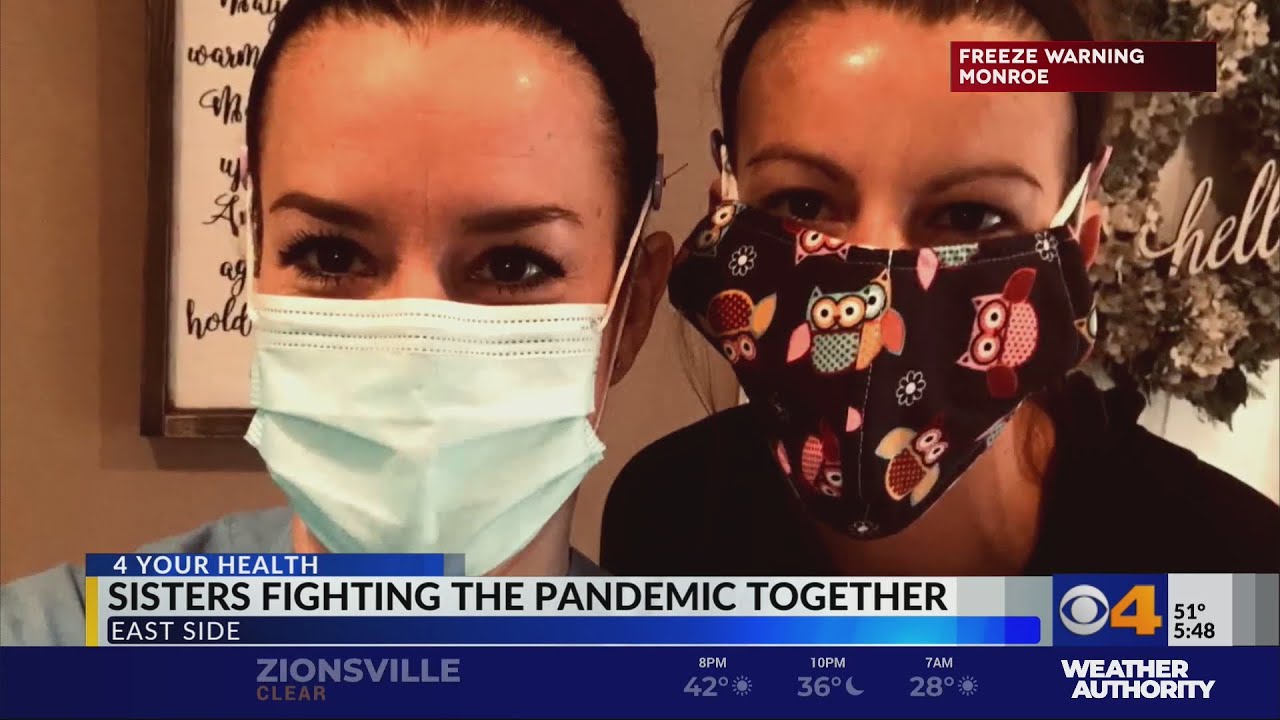 Sisters, both nurses, fight COVID-19 together at a local hospital - YouTube