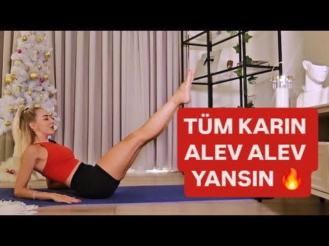 TÜM KARIN HIZLA ERİSİN🔥 #karınegzersizi #evdespor #abs 