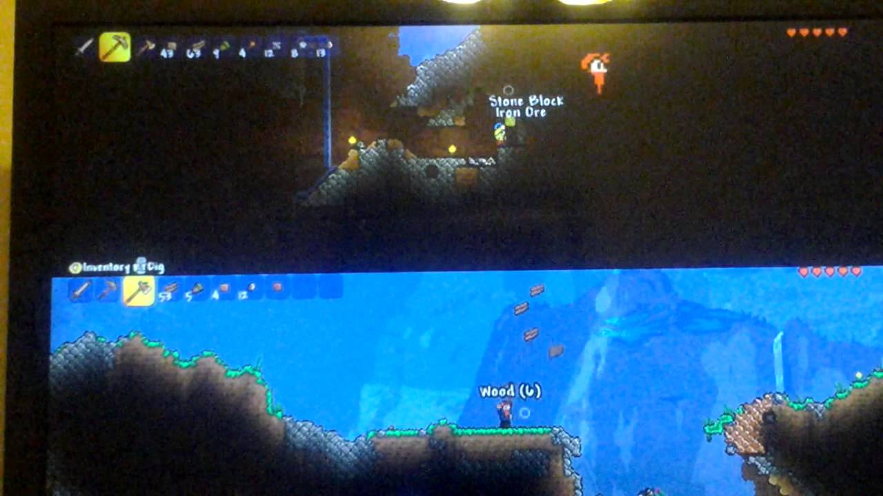 Terraria lets play ep1 Red and lord - YouTube