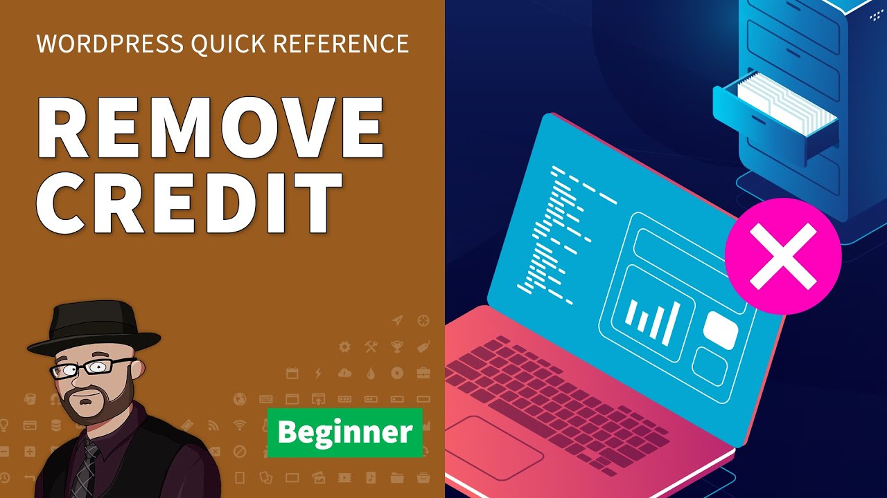 Remove ‘Powered by WordPress’ or the Credit / Copyright in your Footer - YouTube