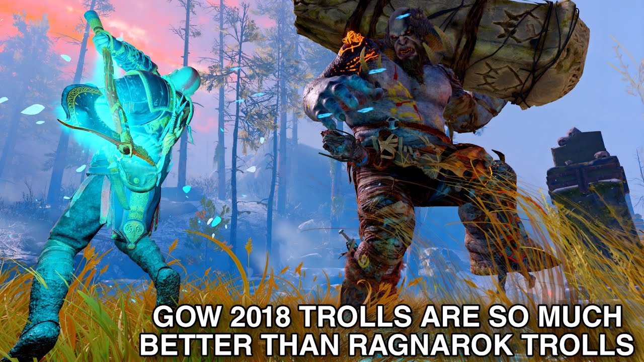 GOW 2018 TROLLS ARE SO MUCH BETTER THAN RAGNAROK TROLLS | GOD OF WAR ...