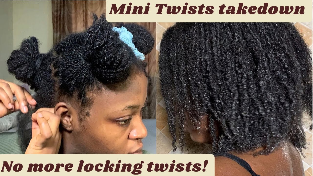5 WEEK old Mini twists takedown + How to STOP your twists from LOCKING ...