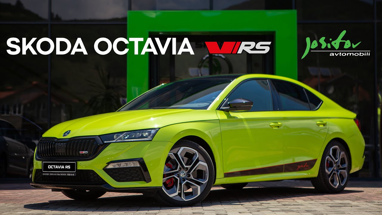 New Skoda Octavia vRS in Mamba Green Color - YouTube