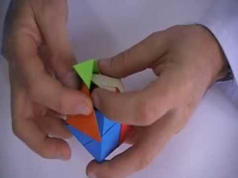 Bipirámide pentagonal con módulos triangulares - YouTube