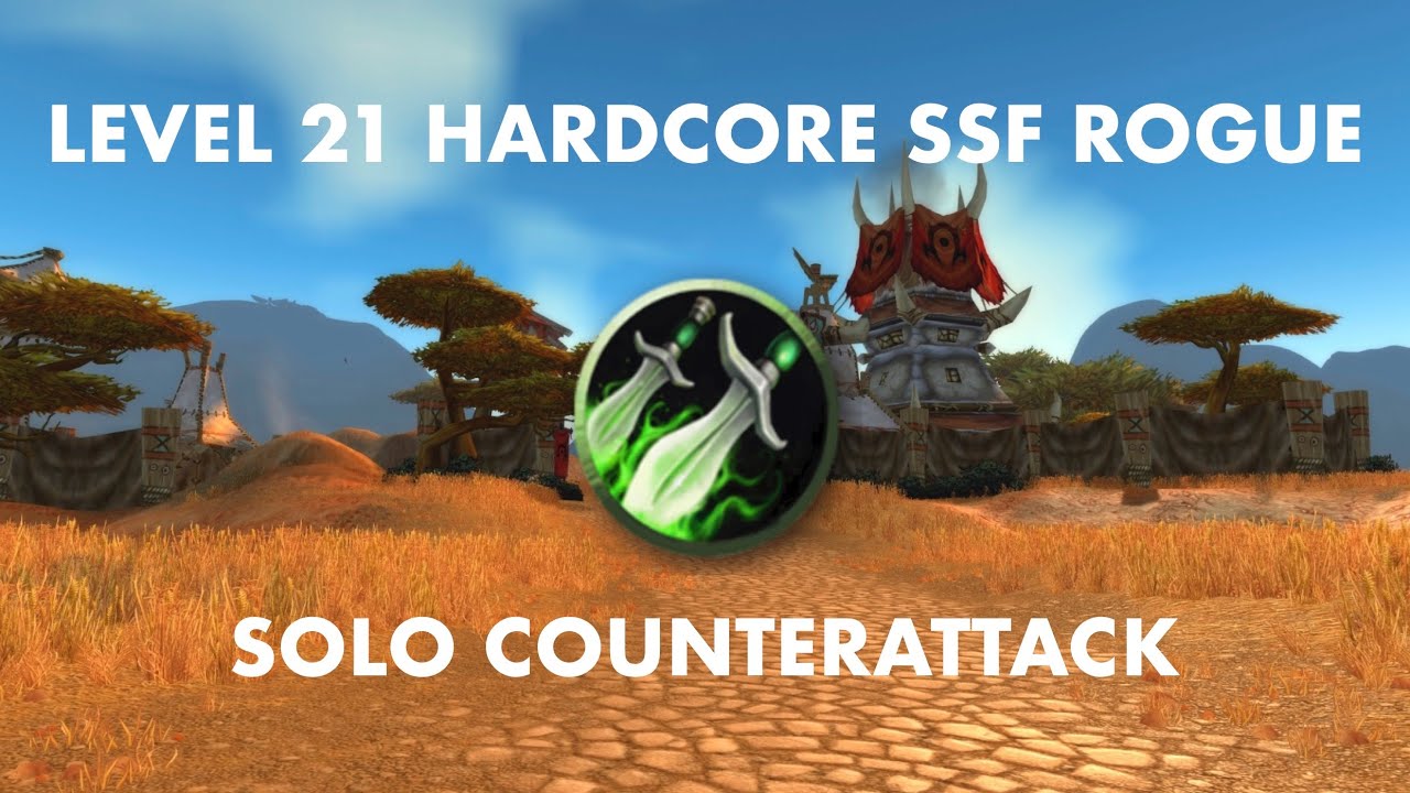 Hardcore SSF Rogue Speedrun - Soloing Warlord Krom'zar (Counterattack) at 21 - YouTube