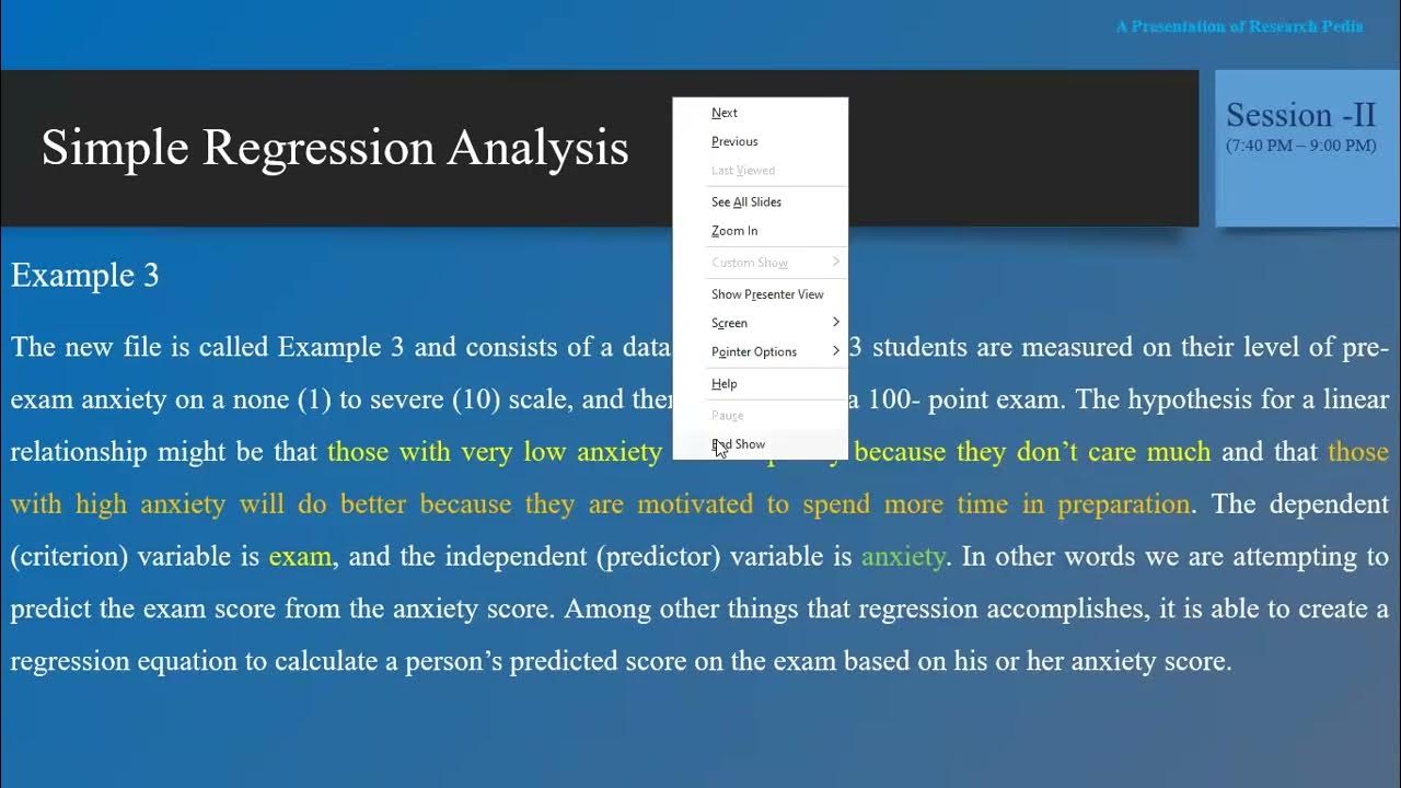 SPSS 27 Training Day-22: Simple and Multiple Regression - YouTube
