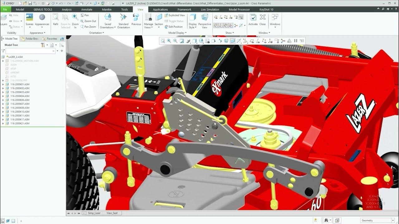 Creo Parametric - Advanced Assembly Extension (AAX) - YouTube