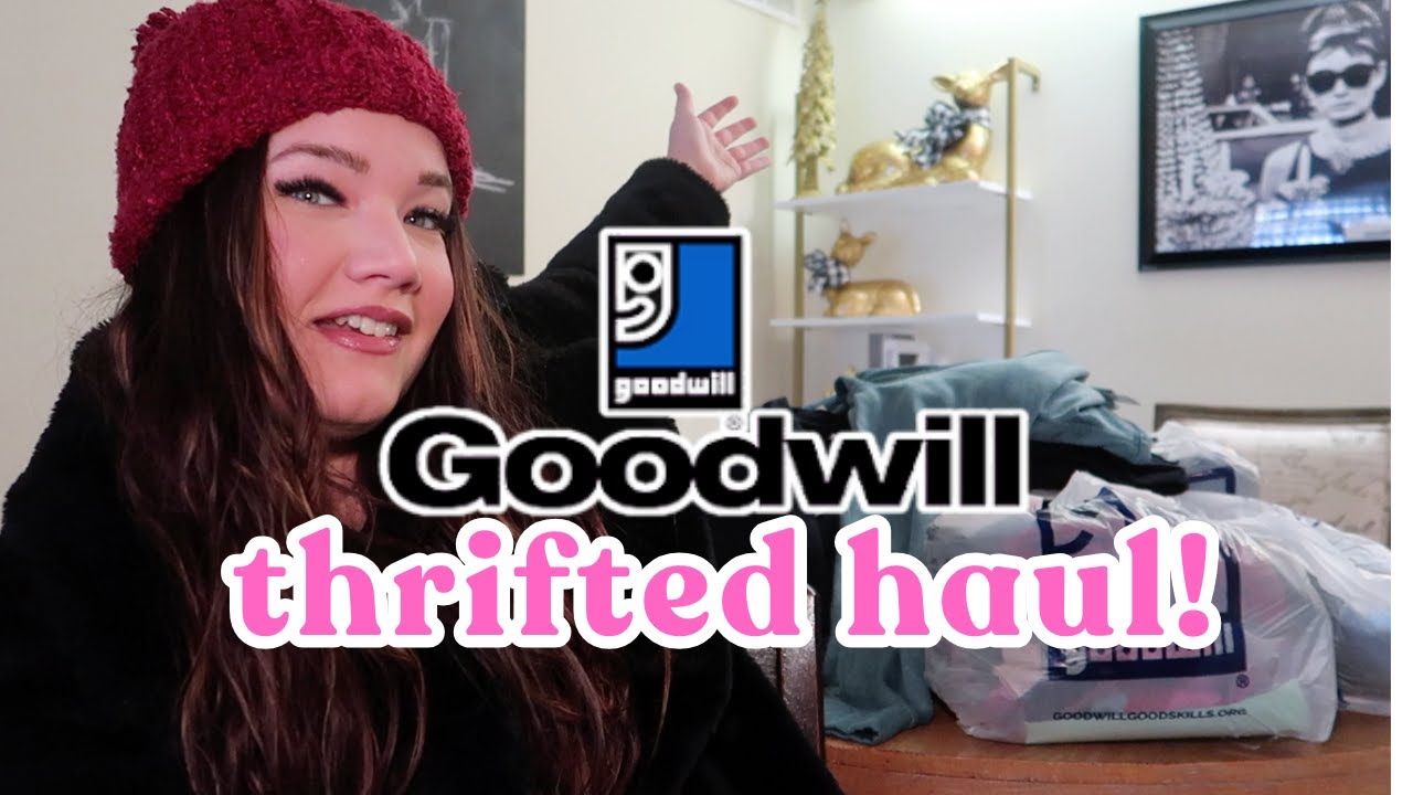 GOODWILL HAUL!! first thrifting haul of the year - thrifted winter ...