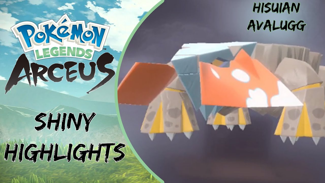 SHINY HISUIAN AVALUGG REACTION! - Pokemon Legends: Arceus - YouTube