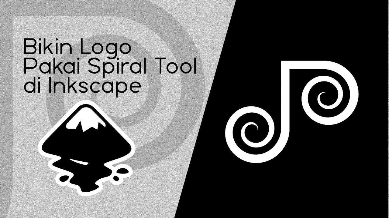 BIKIN LOGO PAKAI SPIRAL TOOL & POWER STROKE DI INKSCAPE - YouTube