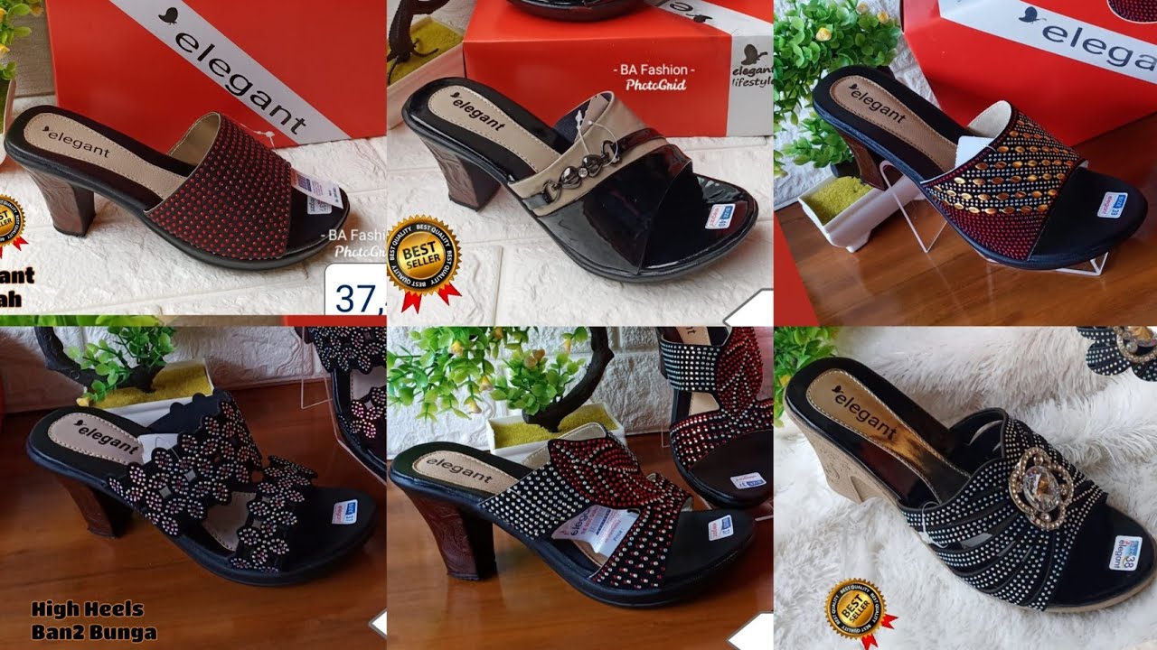 MODEL SEPATU DAN SANDAL WANITA TERBARU, SANDAL KONDANGAN - YouTube