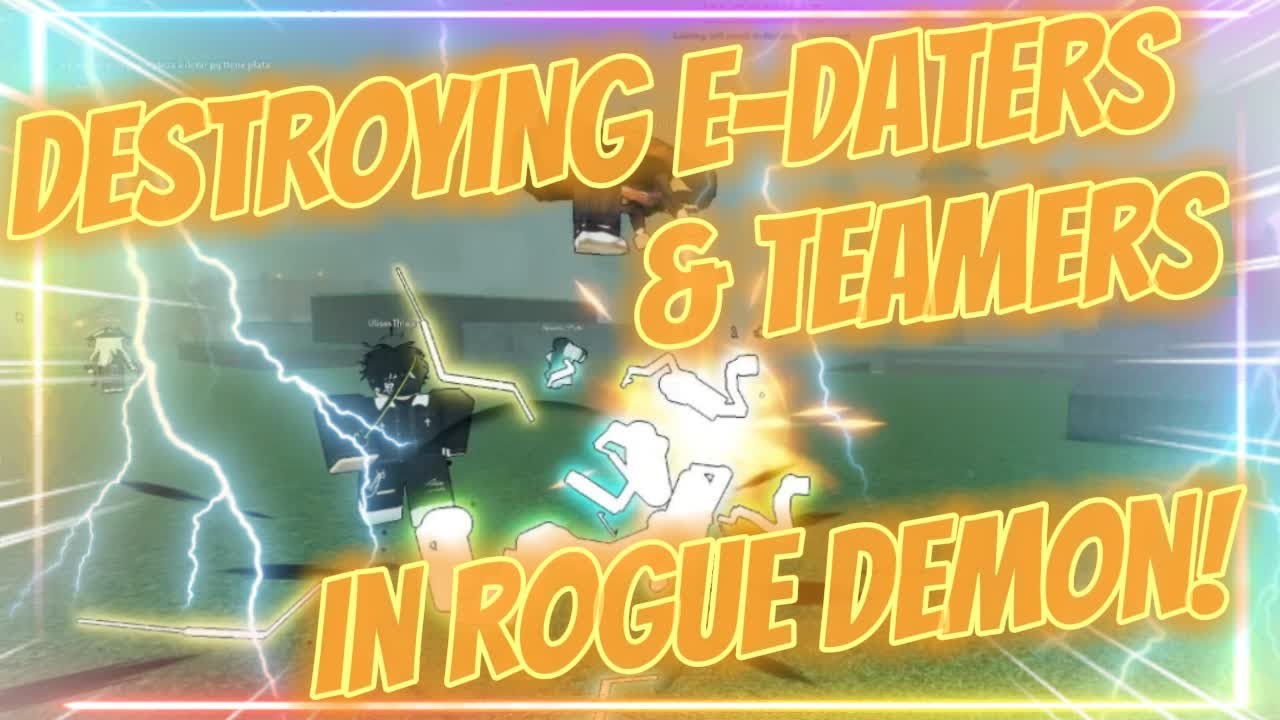 Destroying E Daters & Teamers using Thunder Breathing - YouTube