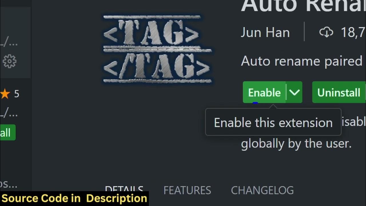 This VSCode Extension Will Auto rename your HTML Tags and Save you a lot of Time - YouTube