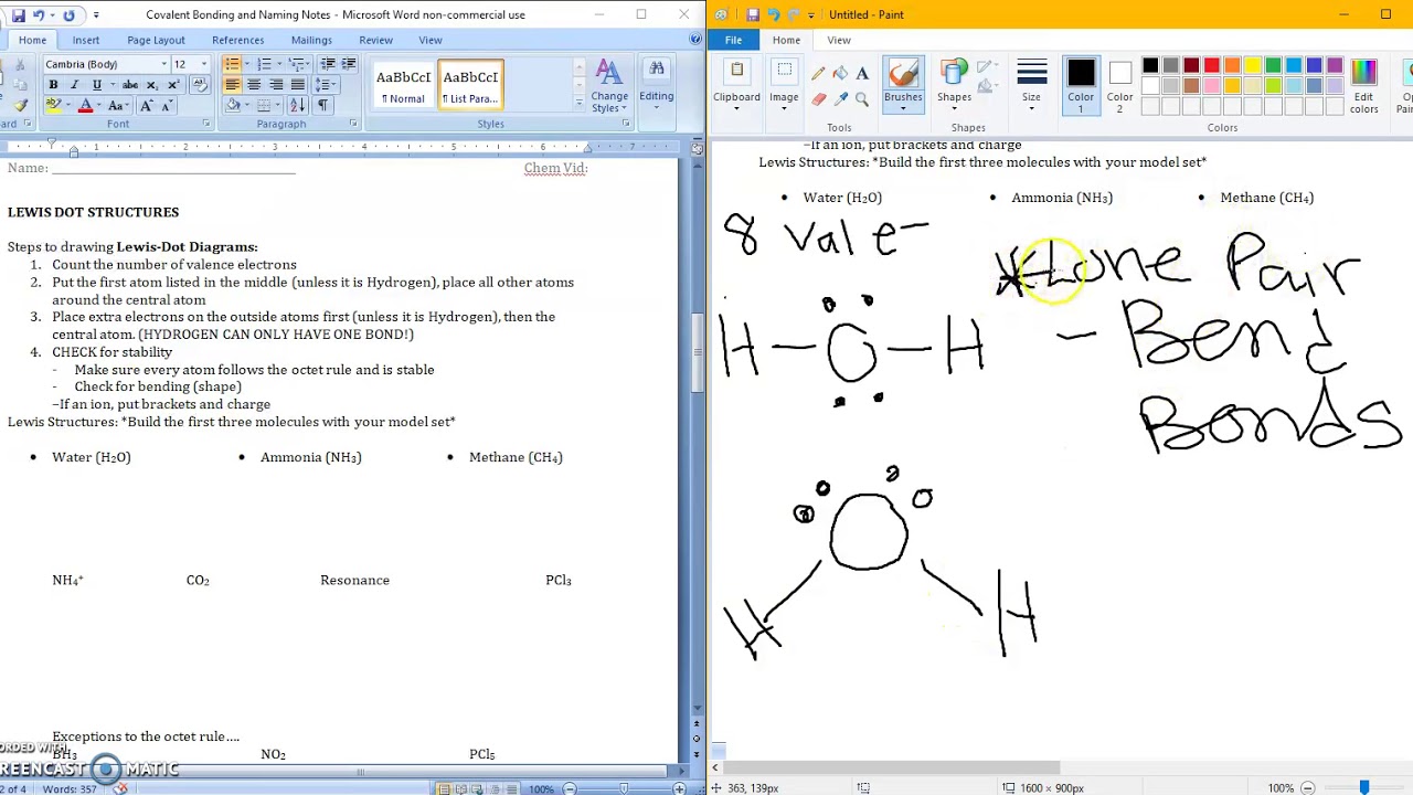 Chem Vid: Intro to Lewis Dot Structures - YouTube