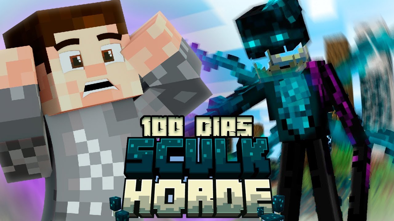 ¡SOBREVIVÍ 100 días en el SCULK HORDE en MINECRAFT! - YouTube