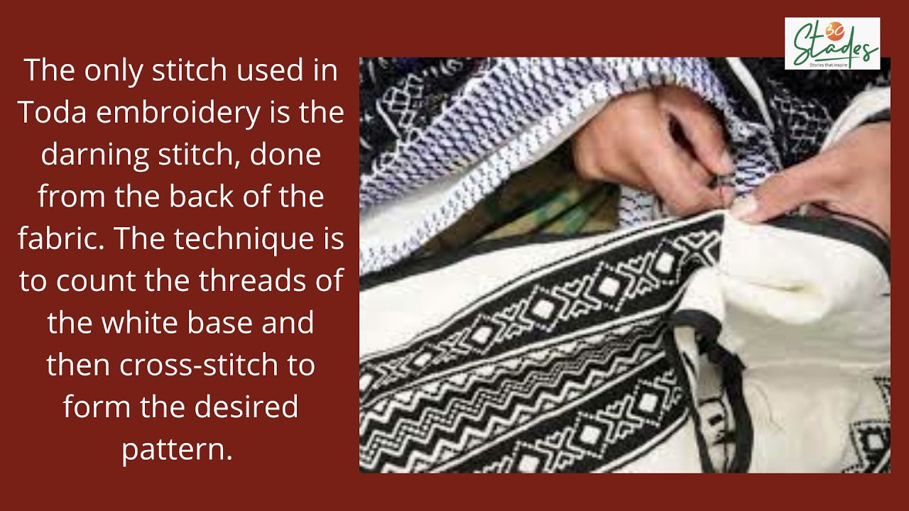 Toda Embroidery: Craft of tribals from Nilgiris - YouTube