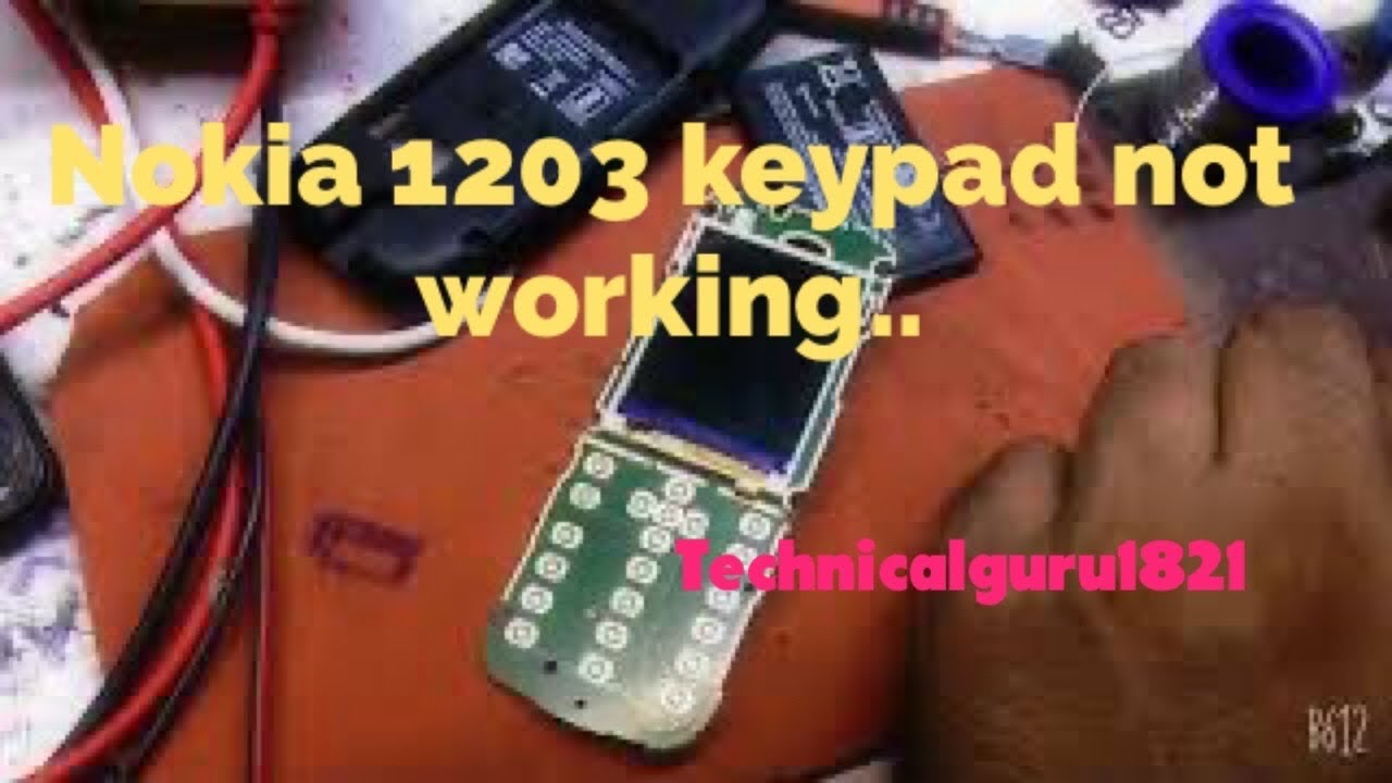 Nokia 1203 keypad not working (4,5,6).. - YouTube