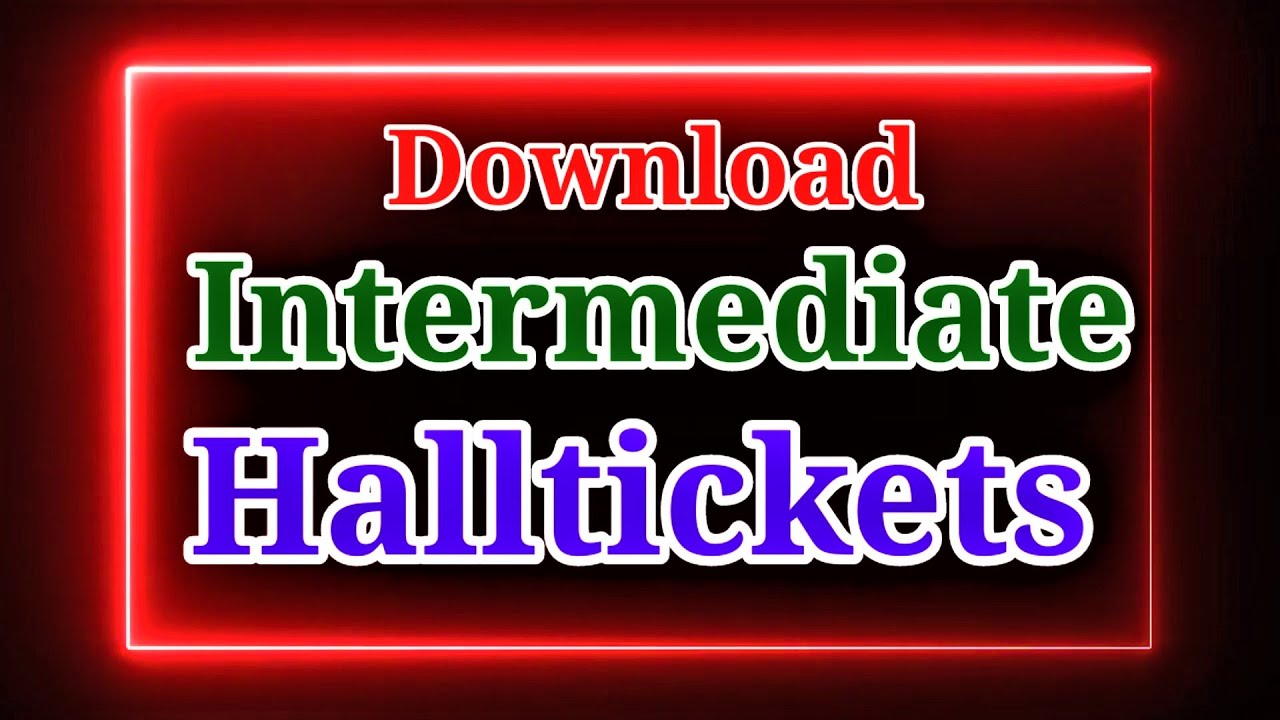 AP INTERMEDIATE HALL TICKETS DOWNLOAD - YouTube
