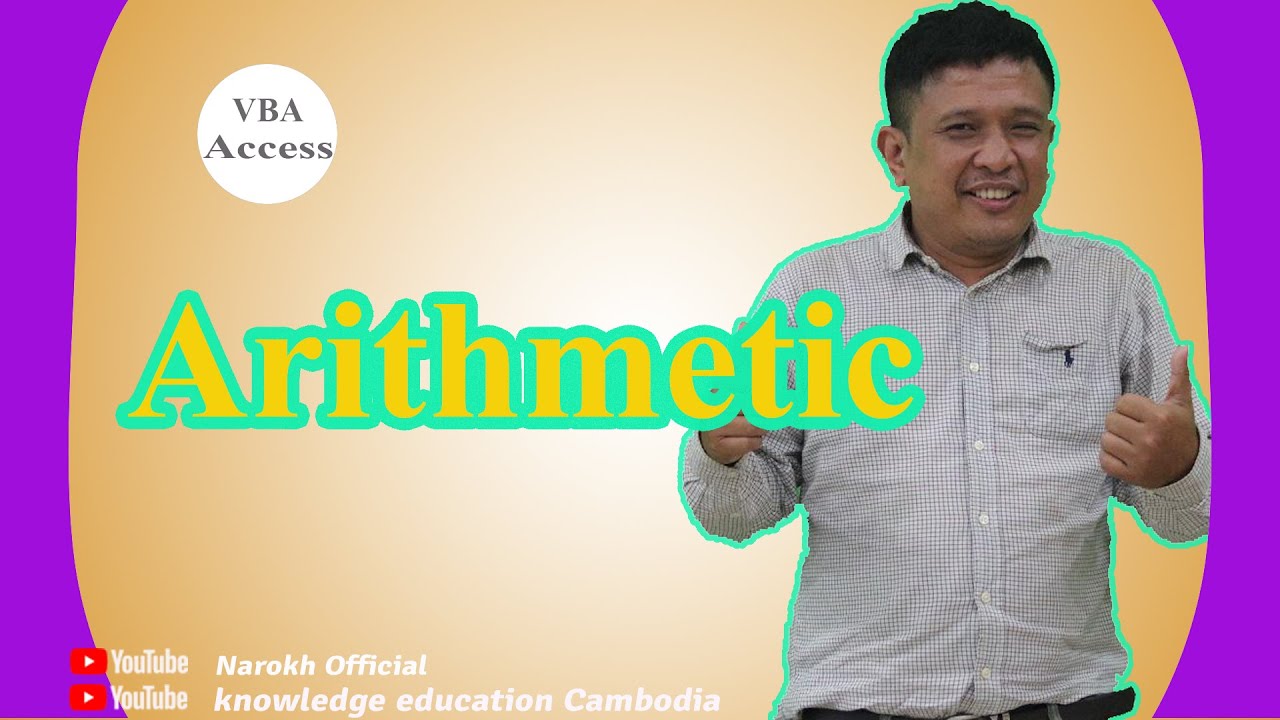 Arithmetic Programming In Vba Access Youtube