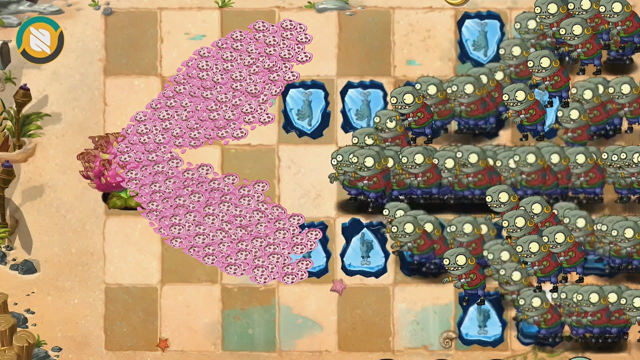 100 PLANT MAX LEVEL Vs 150 Imp Pirate Zombie !! Plants Vs Zombies 2 ...